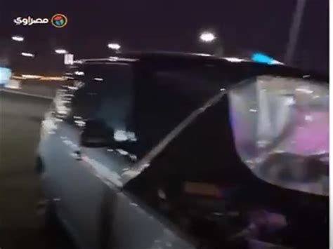 37 ثانية صادمة اللقطات الأولى من موقع حادث تصادم عمرو أديب مصراوى