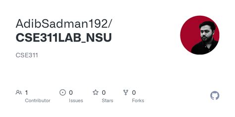 github adibsadman192 cse311lab nsu cse311