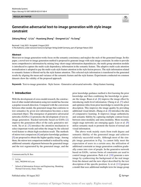 generative adversarial text to image generation with style image constraint