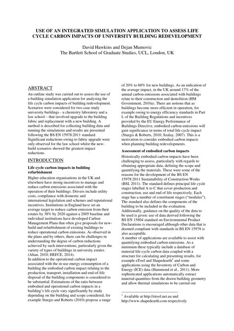 Pdf Use Of An Integrated Simulation Application To Assess Life Cycle