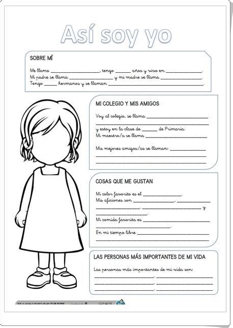 Así Soy Yo Fichas De Lengua Española De Primaria Artofit