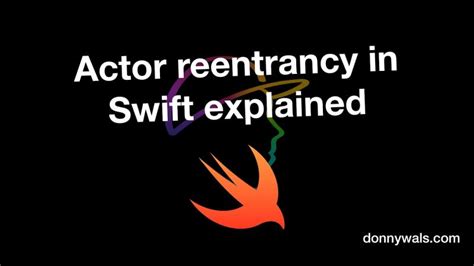 Actor Reentrancy In Swift Explained Donny Wals