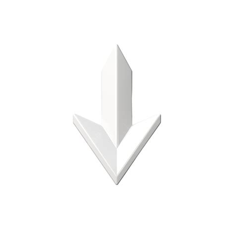 White Arrow Pointer 3d Symbol Cursor Arrow Pointer Png 58 Off