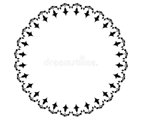 Vector Frames Black On A White Background Stock Vector Illustration