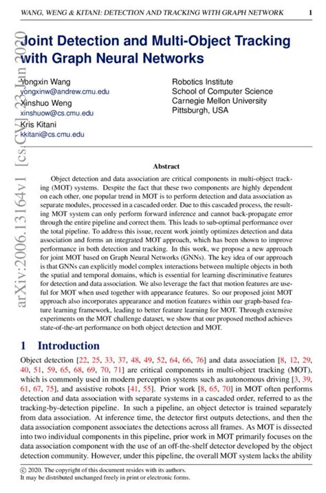 Joint Detection And Multi Object Tracking With Graph Neural Networks