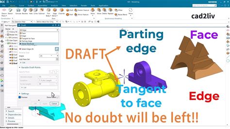 Nx Modeling Draft How To Use Draft In Nx Nxtutorials Nx Cad Cad2liv Youtube