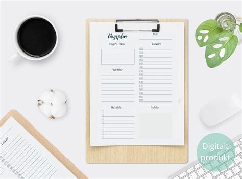 Dagsplan Ukeplan Månedsplan Sett Med Tre Planleggere A4 A5