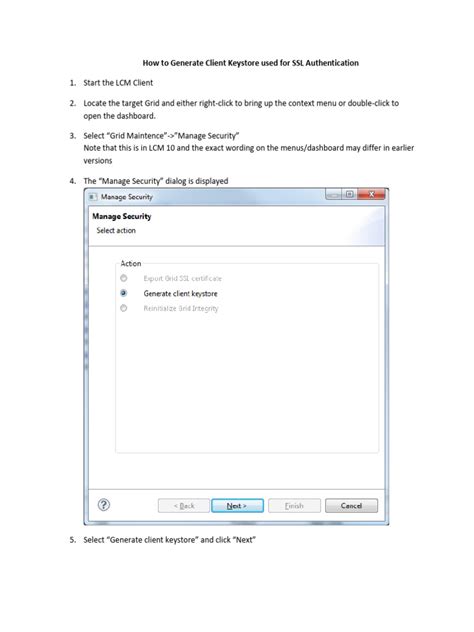 How To Generate Client Keystore Used For Ssl Authentication M3bodprocessor Specific Pdf