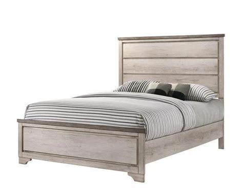 Patterson Driftwood Gray Panel Full Bed — Lara Furniture