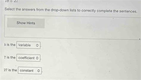 solved 7b 27 select the answers from the drop down lists to correctly