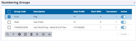 Edit A Numbering Group