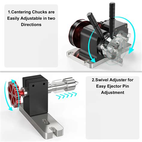 Twotrees Cnc 4th Axis Rotary Axis With 3 Jaw Chuck For Ttc450 Milling Machine