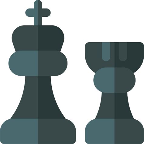 Chess Pieces Basic Rounded Flat Icon