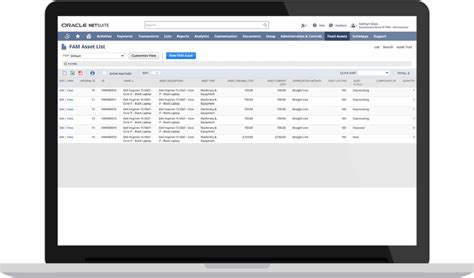 Fixed Assets Management Software Netsuite