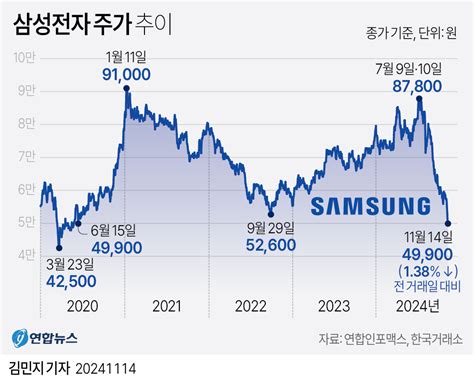 2025 증시전망 5만전자로 추락한 국민주 삼전새해는 살아날까 연합뉴스