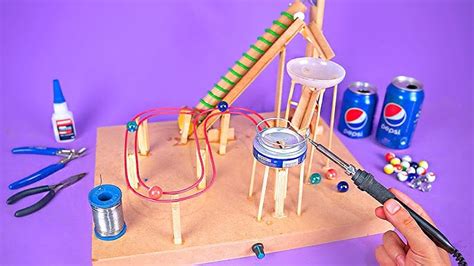 کاردستی آسان و جالب با وسایل دور ریختنی ساخت ماشین ماربل کاوشگر تماشا