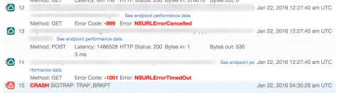 Ios Crash On Error Code Error NSURLErrorTimedOut Stack Overflow