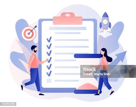 생산성 개념입니다 효과적인 작업 계획 규율 시간 관리 직원 성과 및 자기 조직 현대 평면 만화 스타일입니다 흰색 배경에 벡터