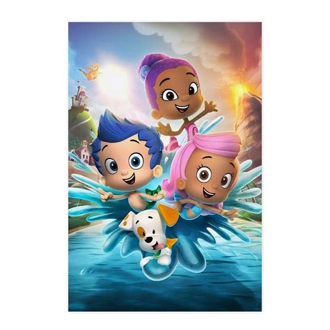Bubble Guppies Anime Stickers Posters Wall Decoration 4060（cm
