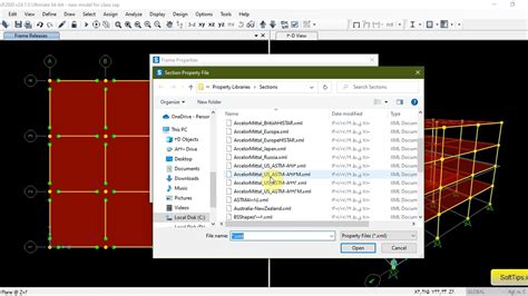 13 Import Steel Section And Section Properties In Csi Sap2000 نماشا