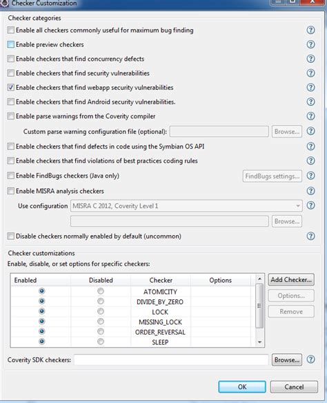 running full app analysis from the eclipse coverity plugin without a