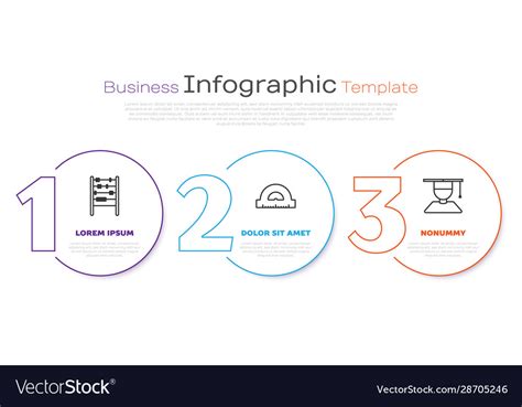 Set Line Abacus Protractor Grid For Measuring Vector Image