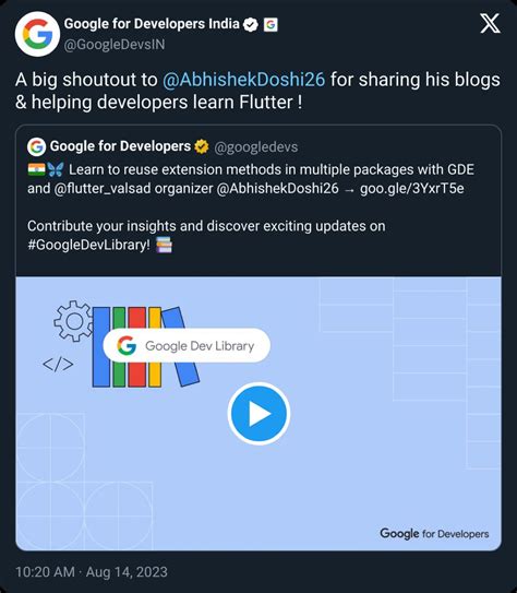 Abhishek Doshi On Linkedin Flutter Community