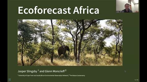 African Ecological Forecasting Initiative Chapter Overview And Update Efi2024 Conference Youtube