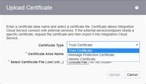 Uploading Ssl Certificate In Oracle Integration Cloud Serive Techsupper