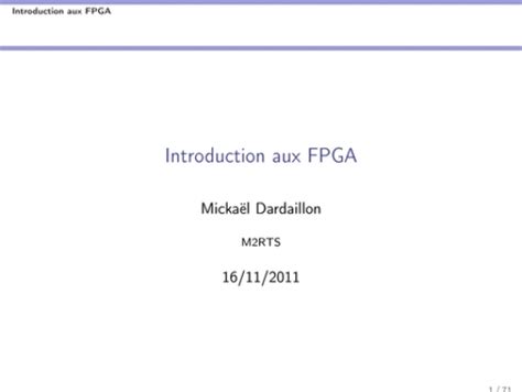 Fpga Handout