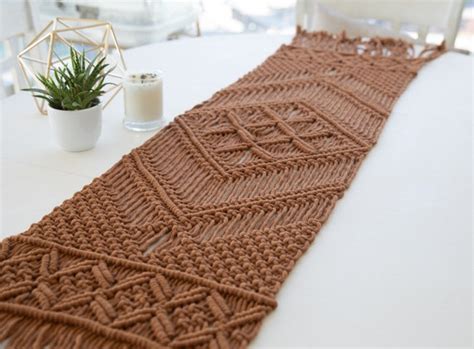 Macrame Table Runner Coco Etsy