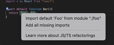Bug React Jsxdev Support For `add All Missing Imports` · Issue 41920