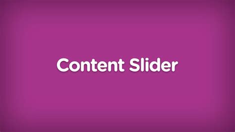 Jquery Content Slider Part 1 Youtube