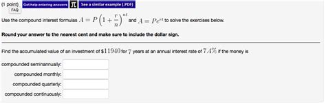 solved 1 point get help entering answers tt see a similar