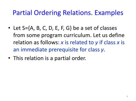 Ppt Equivalence Relations Partial Ordering Relations Powerpoint