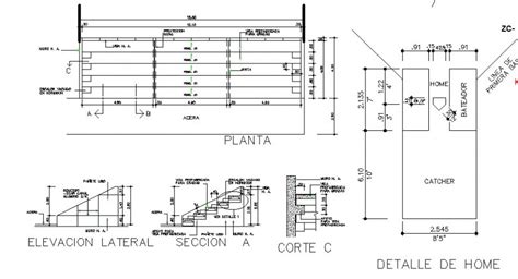 Staircase Elevation Section And Constructive Structure Cad Drawing Details Dwg File