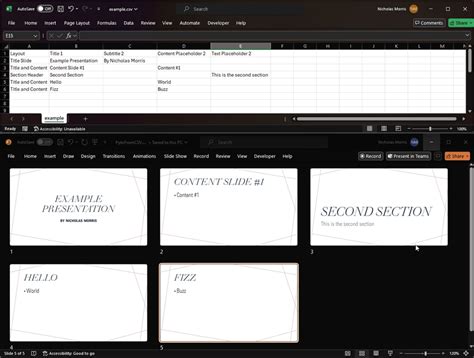 Automating Powerpoint