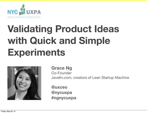 Validating Product Ideas With Quick And Simple Experiments Pdf