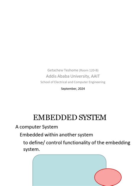 Lecture 1 Introduction Embedded Systems 2 Pdf System On A Chip