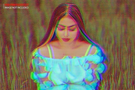 Premium PSD Rgb Color Split Channel Photo Effect Premium PSD Rgb Color Split Channel Photo Effect