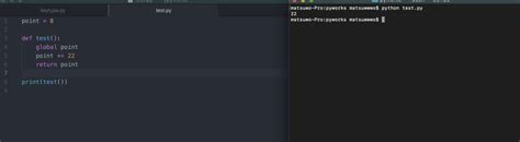 Pythonでunboundlocalerrorが出現したので、原因と解決方法をメモ Python、本とか色々