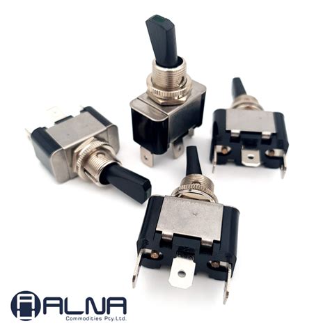 Toggle Switch On Off Spst Red Led Alna Commodities Pty Ltd