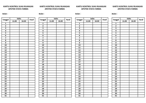 Kartu Kontrol Suhu Ruangan Pdf