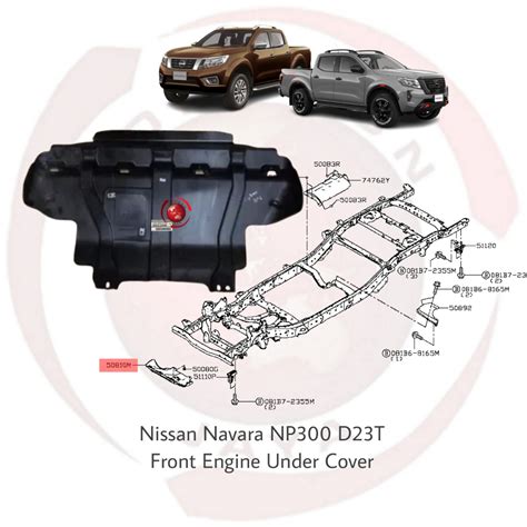 Nissan Navara Np300 D23t Engine Under Cover 50810 4ja0b Navara Facelift