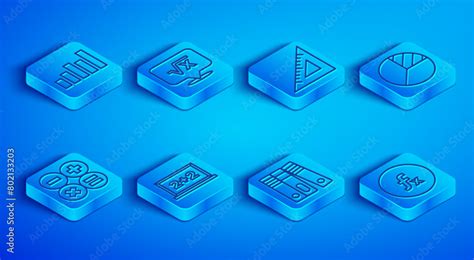 Set Line Graph Schedule Chart Diagram Square Root Of X Glyph Triangular Ruler Chalkboard