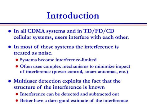 PPT EE Lecture Outline Multiuser Detection PowerPoint Presentation ID