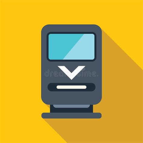 Modern High Speed Train Approaching Station Platform Stock Illustration