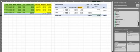 pivottable report move row to rightmost side and show blank items r