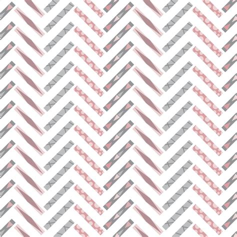 Vector Chevron Pattern With Decorated Elements Geometric Abstract Background 16189945 Vector