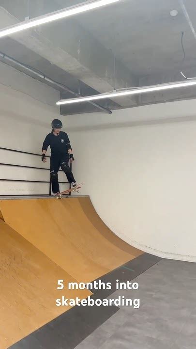 스케이트보드 쿼터파이프 드랍인 기록 스켑 4개월 넘은 5개월차 큐큥 Youtube